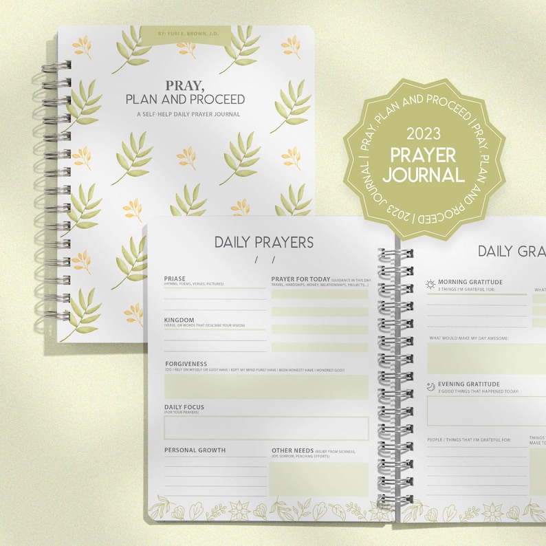 Prayer Journal That Helps You Maintain Your Prayers Daily and Enhance ...