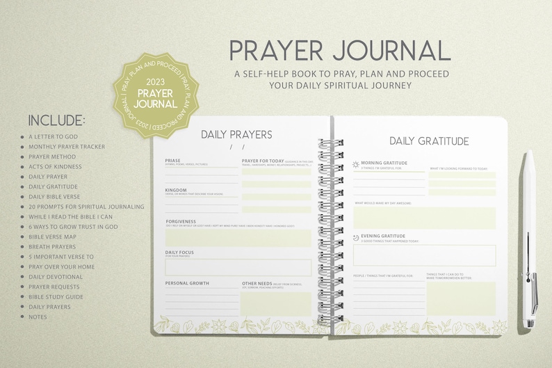 Prayer Journal That Helps You Maintain Your Prayers Daily and Enhance ...