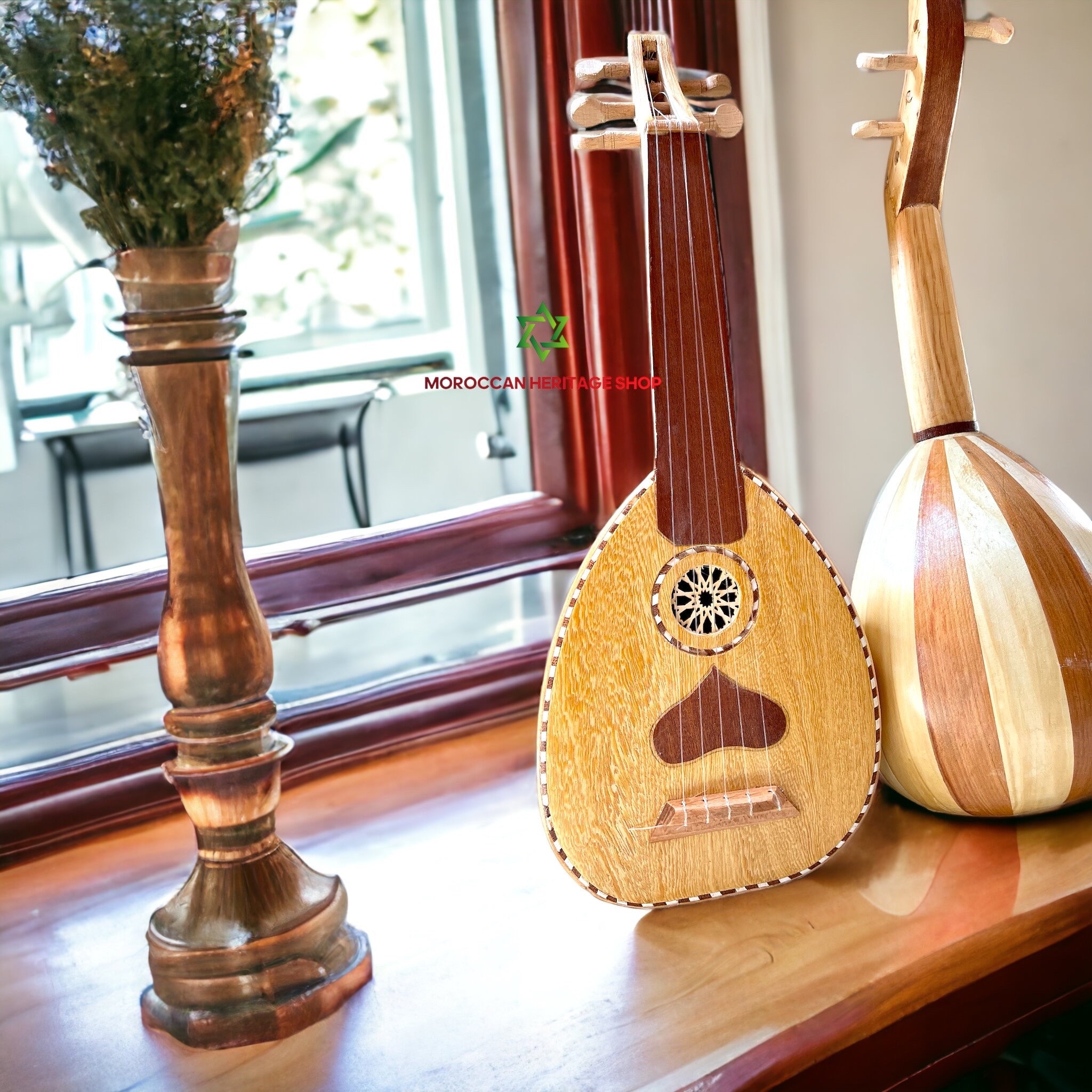 Small Lute Oud Music Instrument With String Melodies, Handmade Musical ...