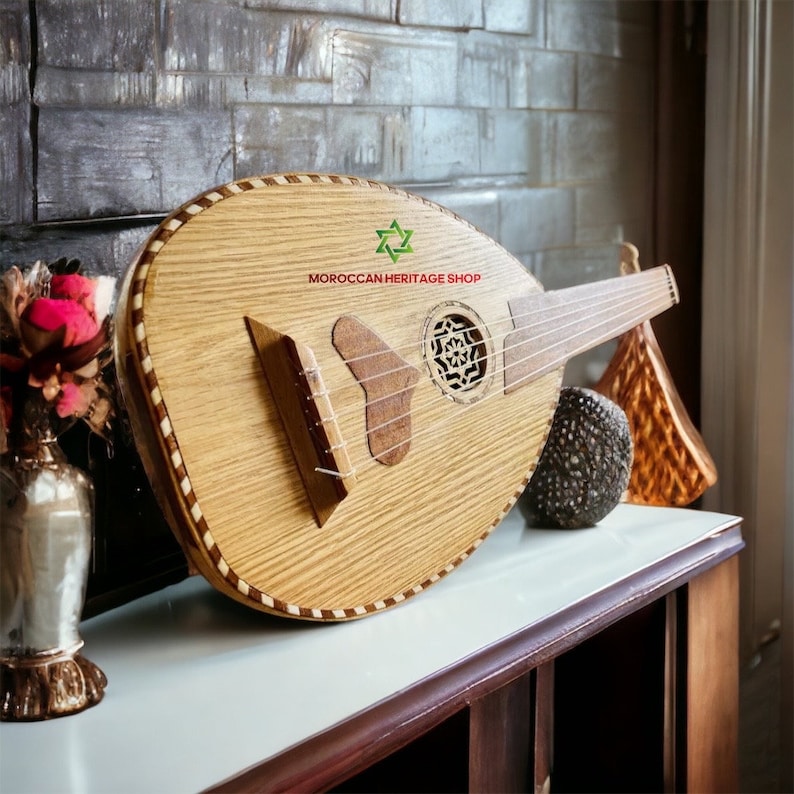Small Lute Oud Music Instrument With String Melodies, Handmade Musical ...
