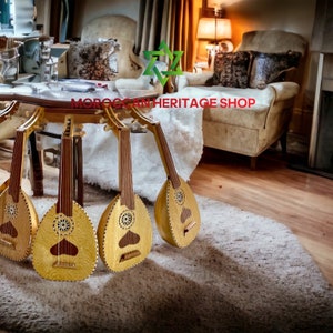Small Lute Oud Music Instrument With String Melodies, Handmade Musical ...