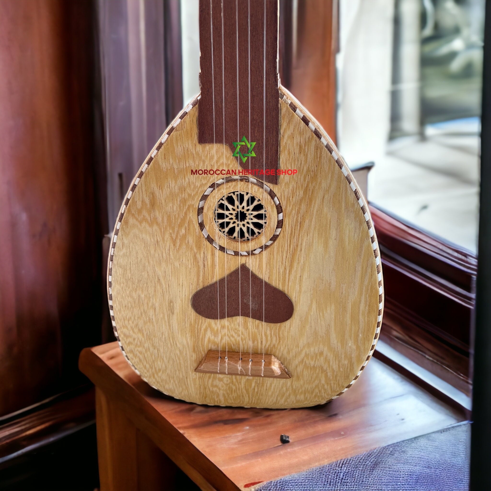 Small Lute Oud Music Instrument With String Melodies, Handmade Musical ...