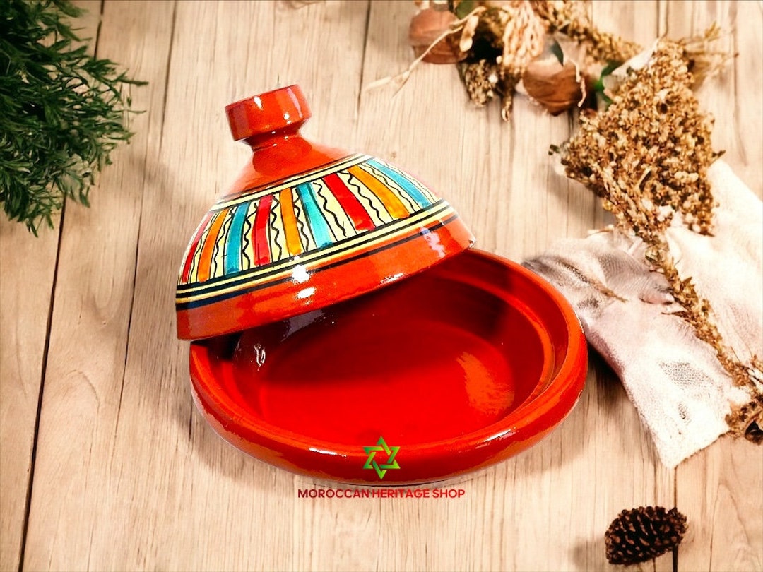 Hand-painted Moroccan Tagine Pottery - Handmade Tagine for Serving ...
