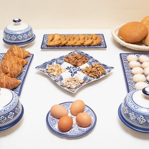 Table Set Handmade and Hand-painted Moroccan Fes Ceramic - Etsy