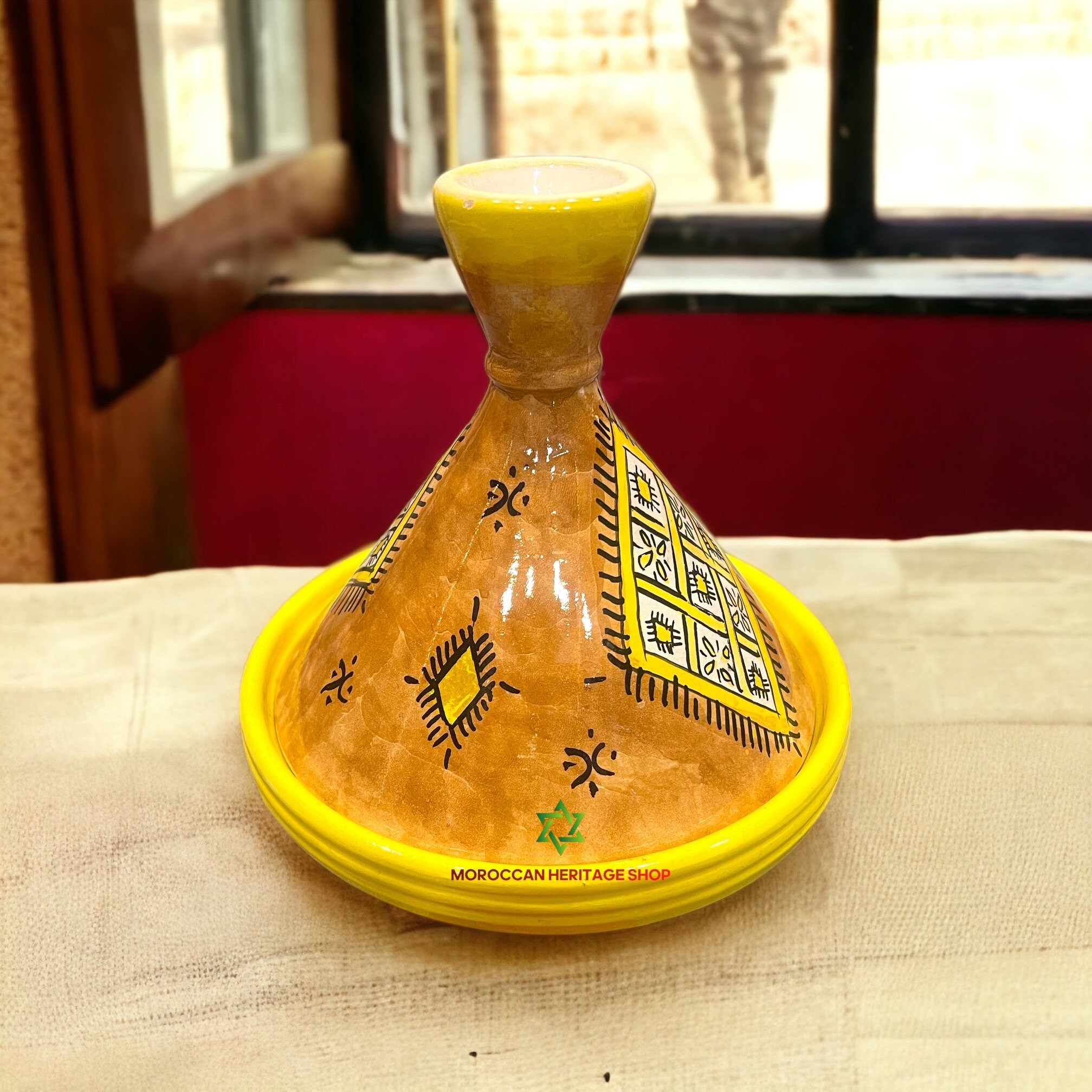 Hand-painted Moroccan Tagine Pottery - Handmade Tagine for Serving ...