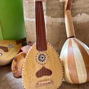 Small Lute Oud Music Instrument With String Melodies, Handmade Musical ...