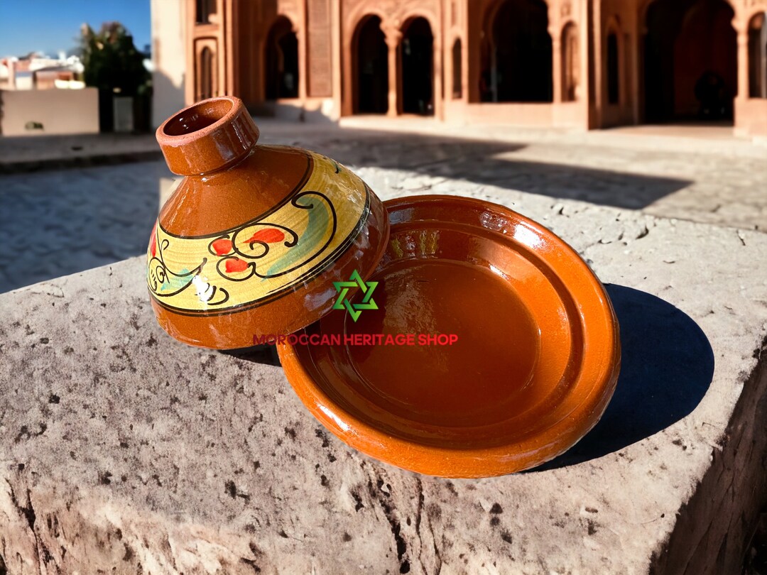 Hand-painted Moroccan Tagine Pottery - Handmade Tagine for Serving ...