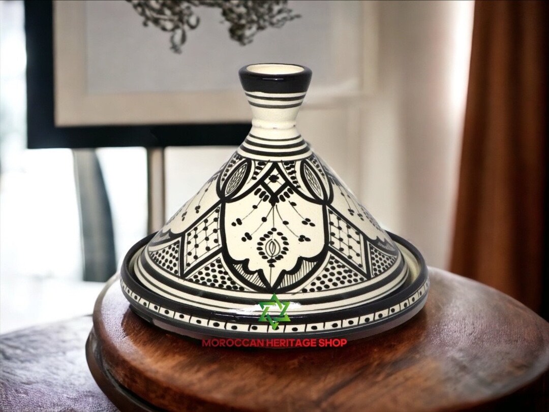 Hand-painted Moroccan Tagine Pottery - Handmade Tagine for Serving ...