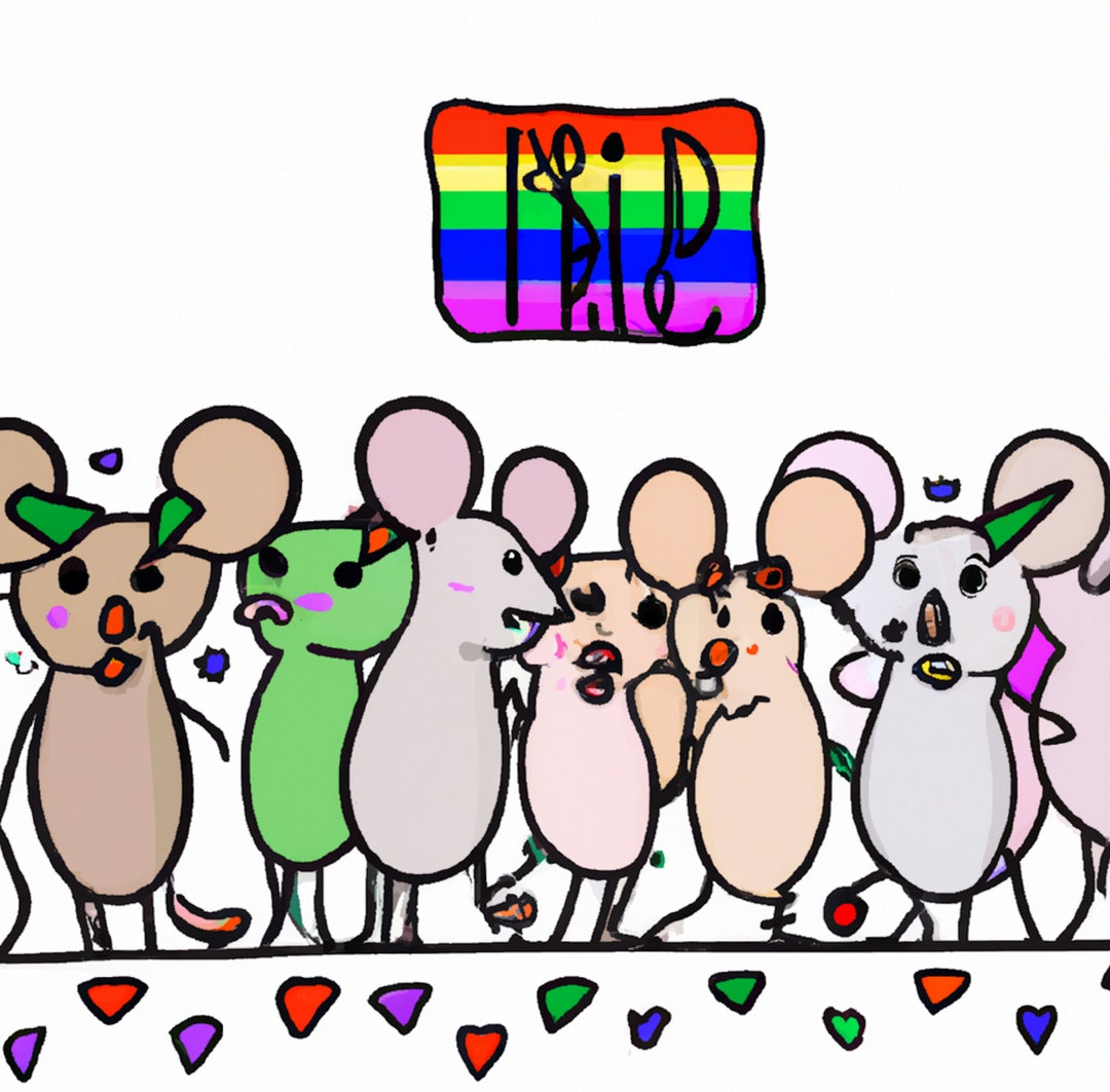 Mouse Pride Parade Pride Month 2023 LGBTQ Community - Etsy