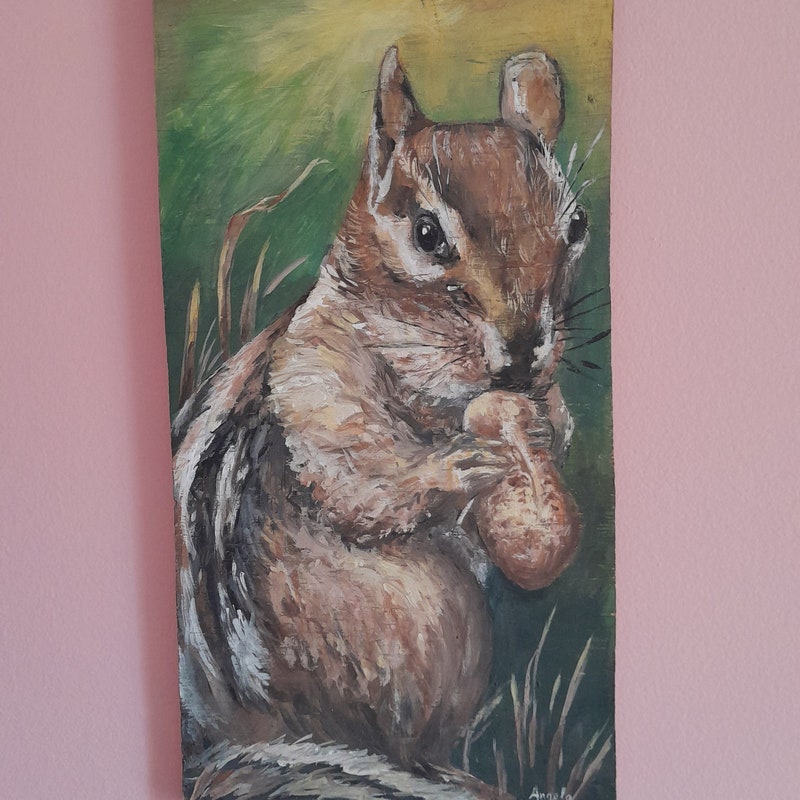 Chipmunk Art - Etsy
