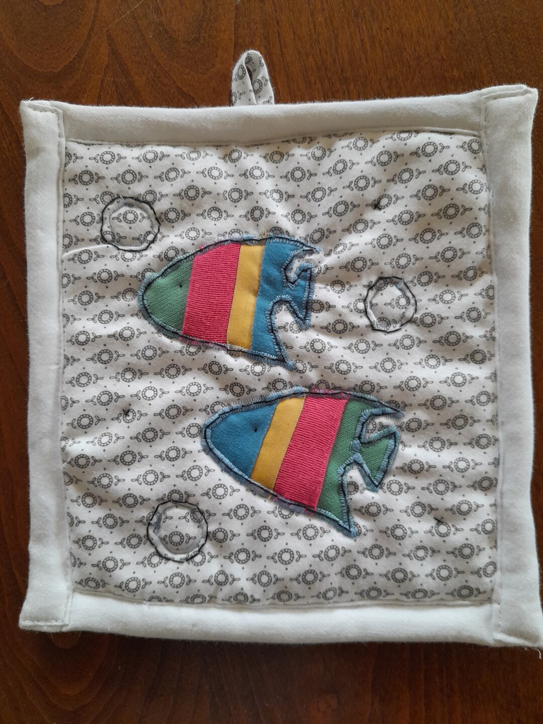 Fish Potholder, Rainbow Fish Potholder, Fish Trivet, Fish Oven Mitt ...