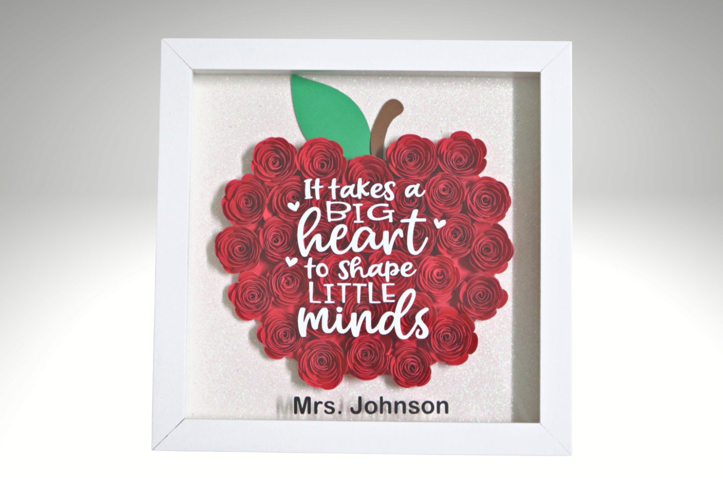 Teacher Appreciation Flower Shadow Box - Etsy