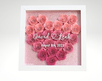 Romantic Bouquet Shadow Box - Etsy