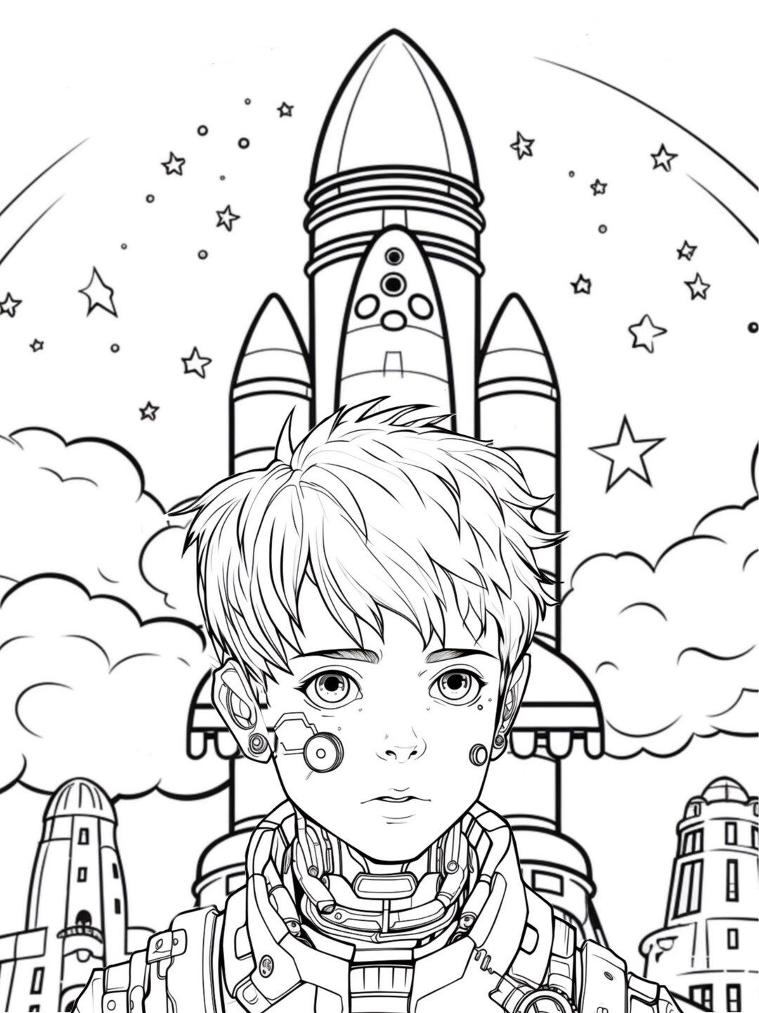100 Coloring Pages - Cyberspecies - Etsy