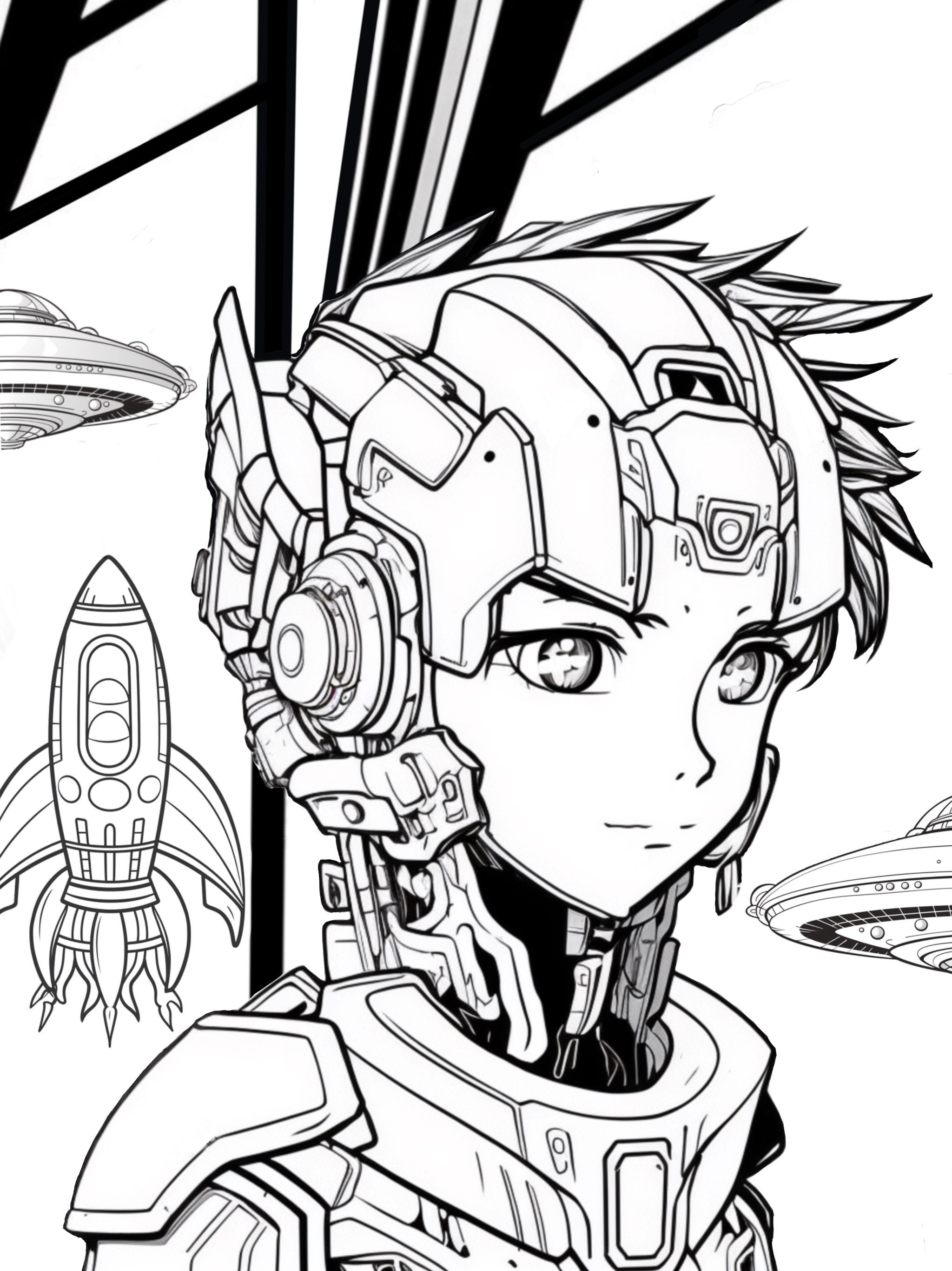 100 Coloring Pages - Cyberspecies - Etsy