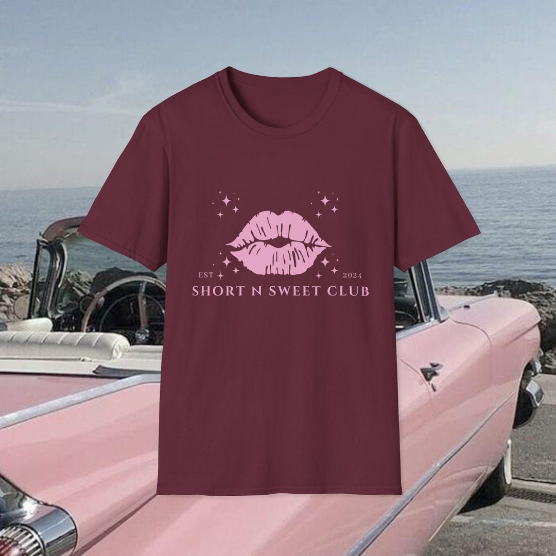 Short N Sweet Club T Shirt, Feminine T Shirt, Sabrina Tee Fun Graphic ...