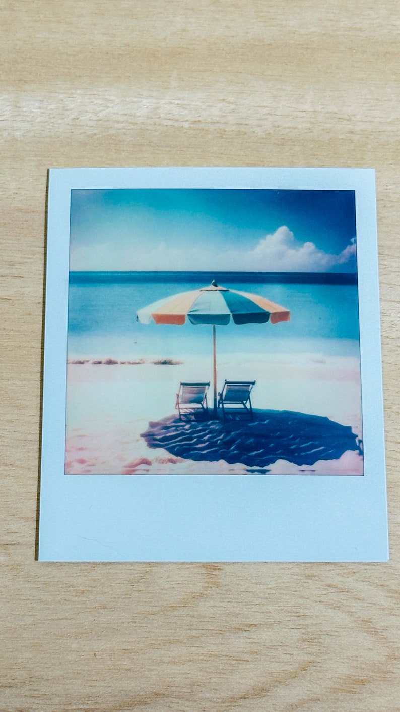 Polaroid / Smathers Beach / Florida Keys / Key West / Beach Umbrella ...