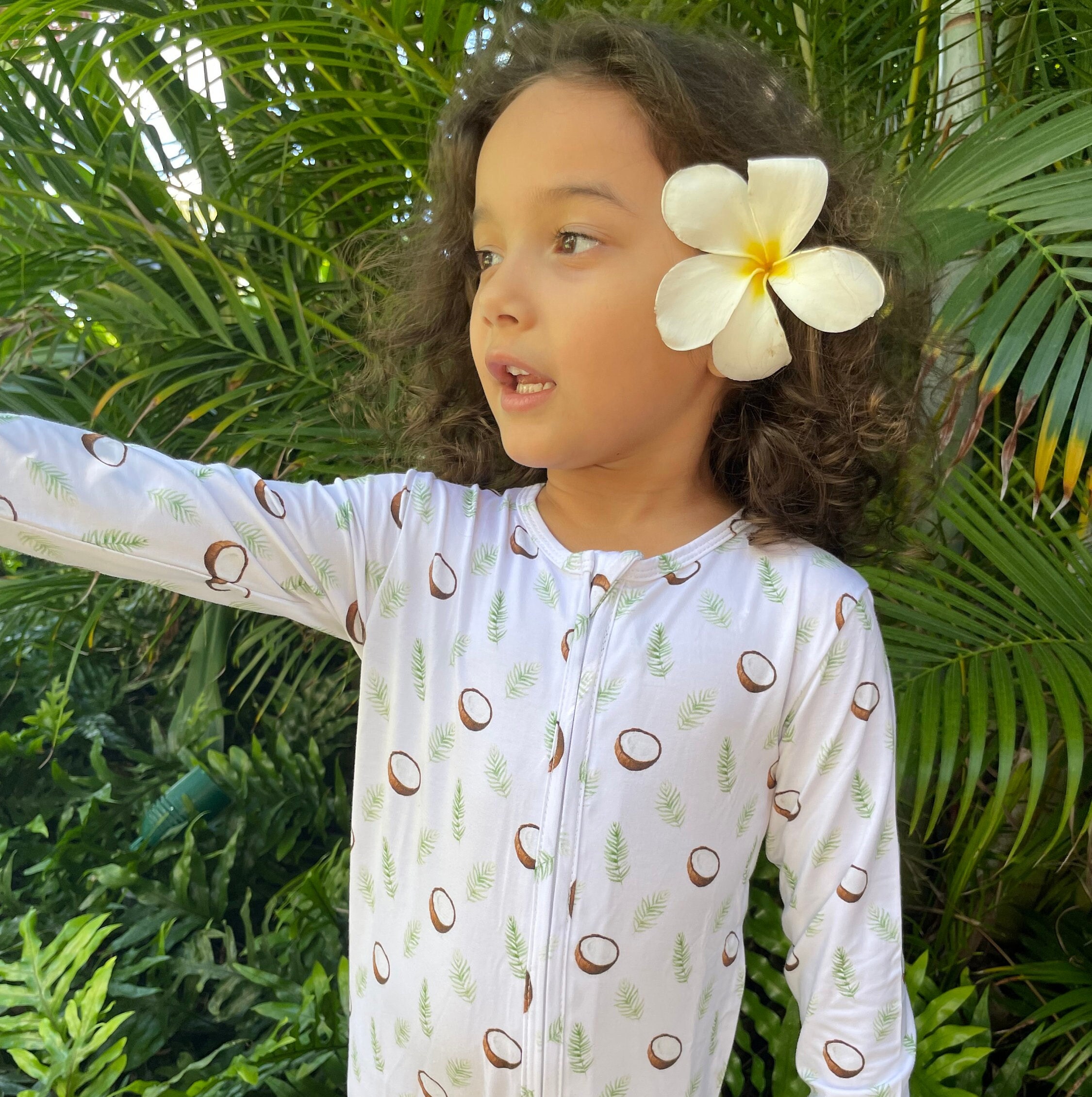 Gender Neutral Bamboo Baby Pajamas | Coconut & Leaves Summer Sleepwear ...