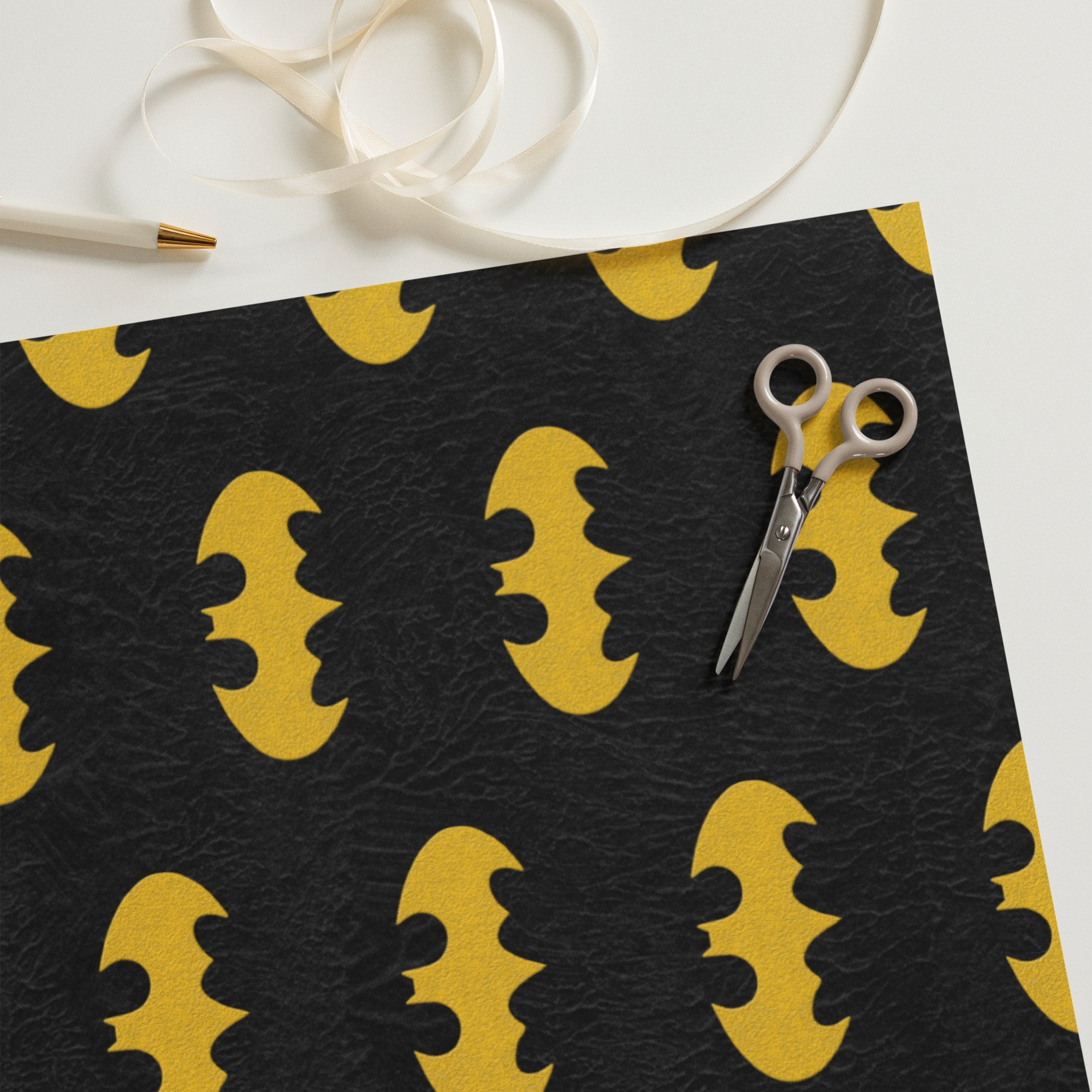 Batman Wrapping Paper 3 Sheets - Etsy