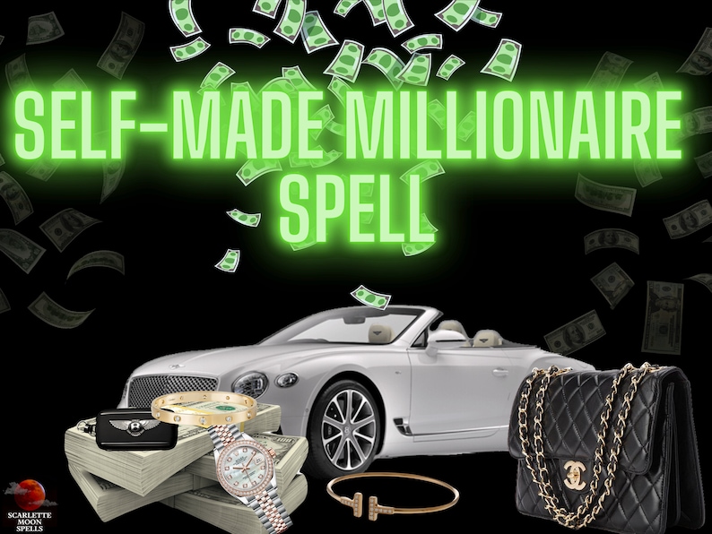 Self Made Multi Millionaire Spell Same Day Cast Abundance In Wealth And Riches Magic Spell First