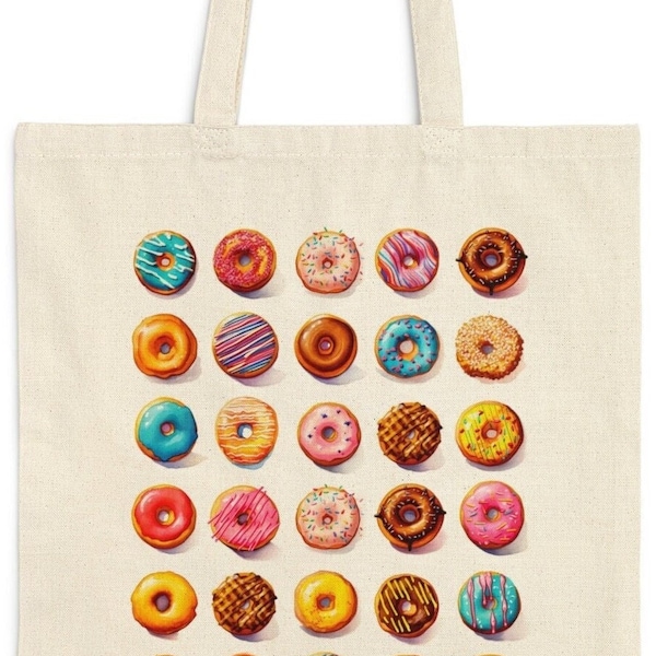 Donut Tote Bag - Etsy