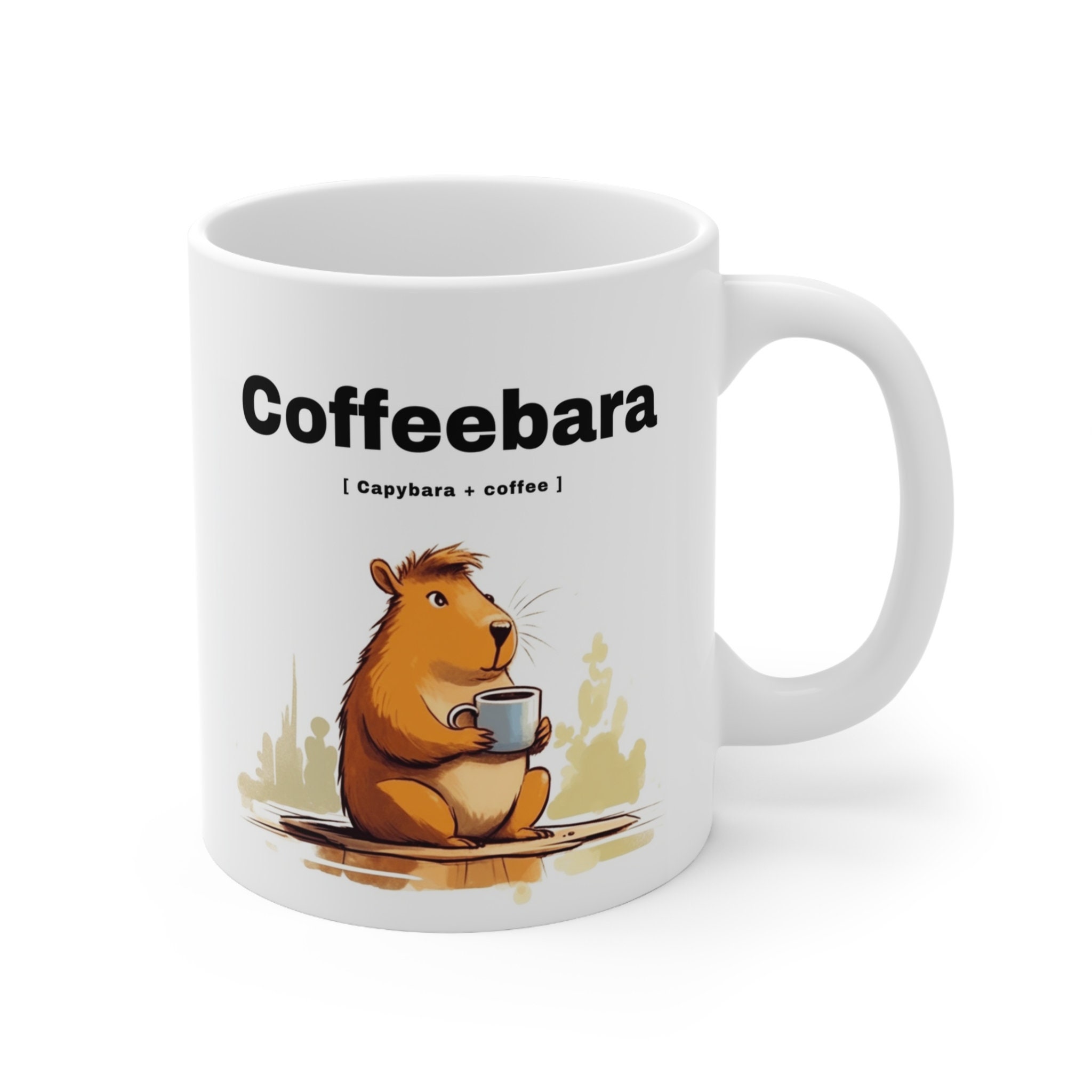 Capybara Mug Cute Animal Mug Cute Capybara Gift Cappuccino - Etsy
