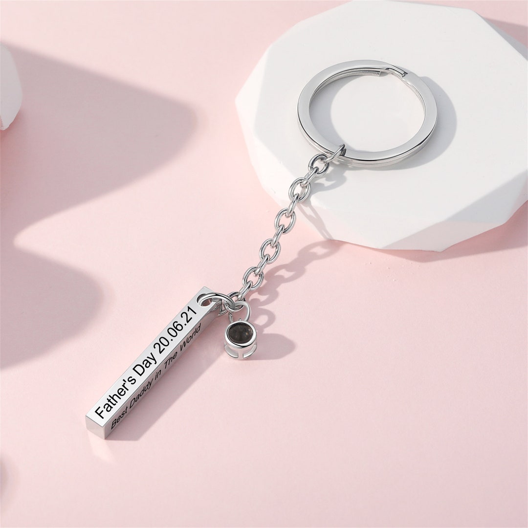 Personalized Photo Projection Bar Keychain,photo Projection Ornament ...