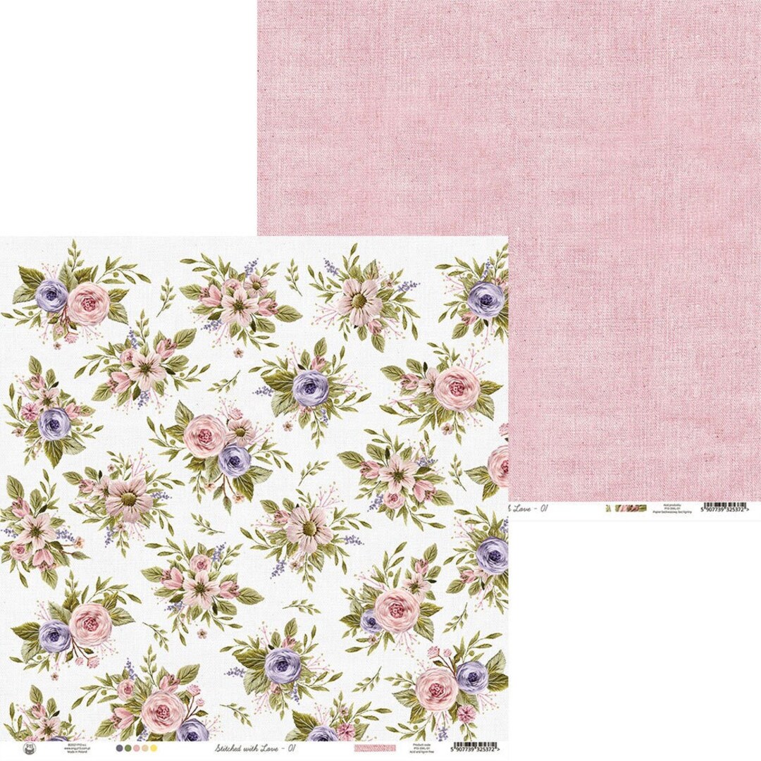 Sheet From Collection Stitched With Love, P13, Exquisite Scrapbooking ...
