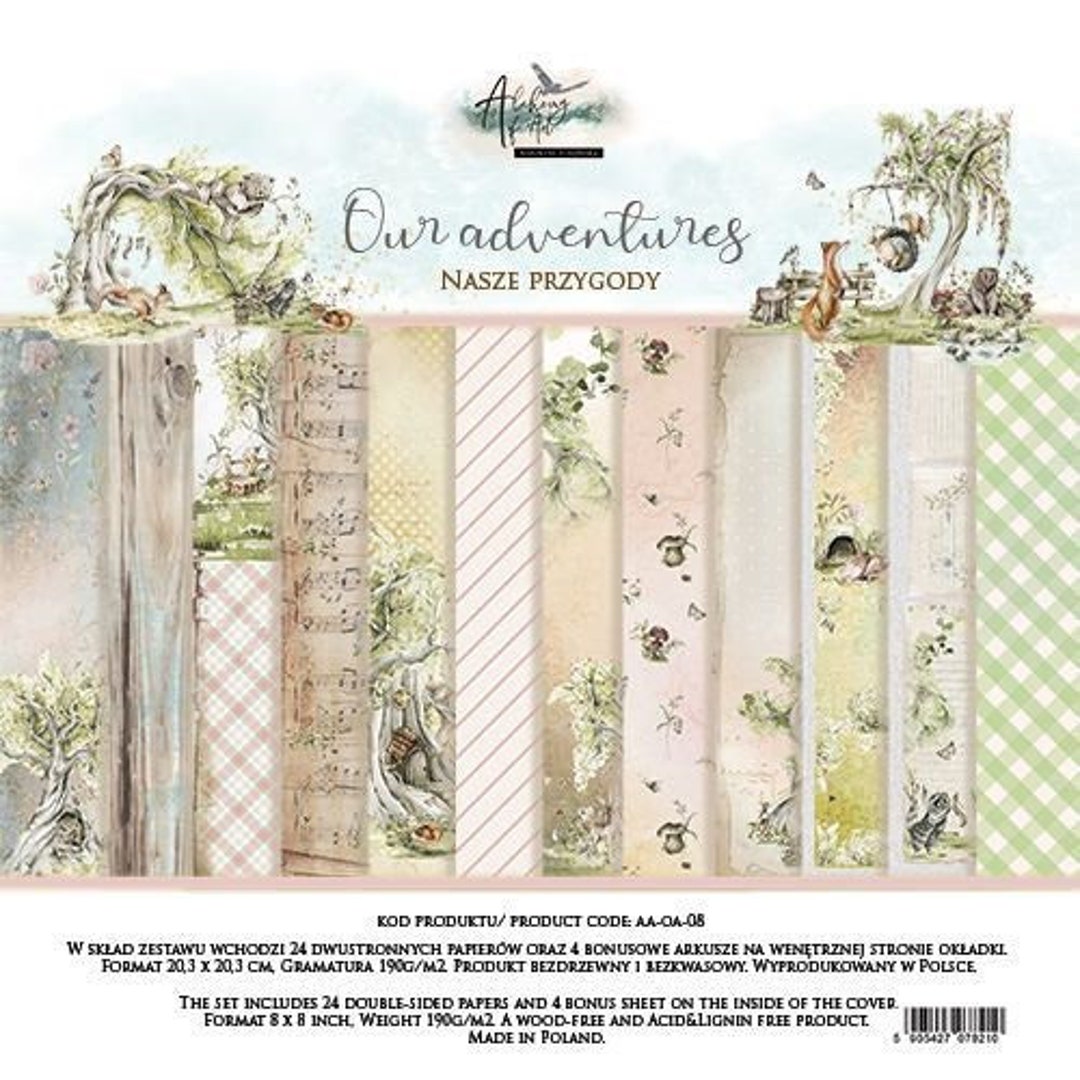 8x8, 24 Sheets, Art Alchemy, Collection Our Adventures, Scrapbooking ...