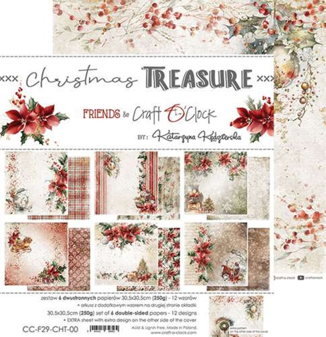 Collection Christmas Treasure, Craft O'clock, Sheets for Cutting ...