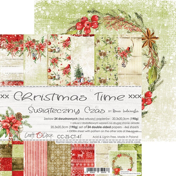 Collection CHRISTMAS TIME Craft O'clock Sheets for - Etsy