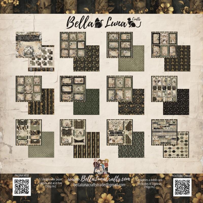 Mr and Mrs Smith Frames & Complements Scrapbooking Paper Pack 12x12 ...