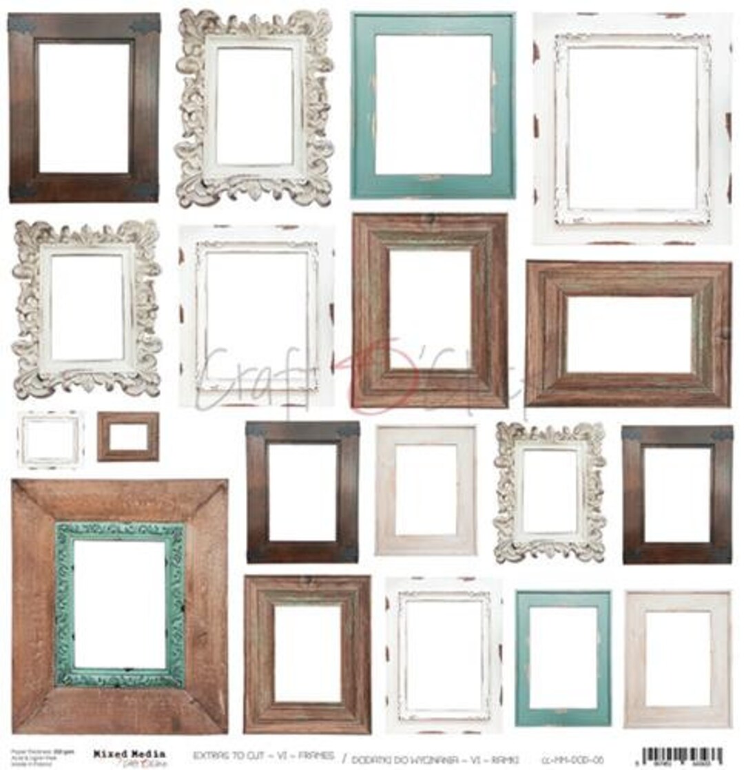 12 X 12, 1 Sheet, Art Alchemy, Mixed Media Frames, Exquisite ...