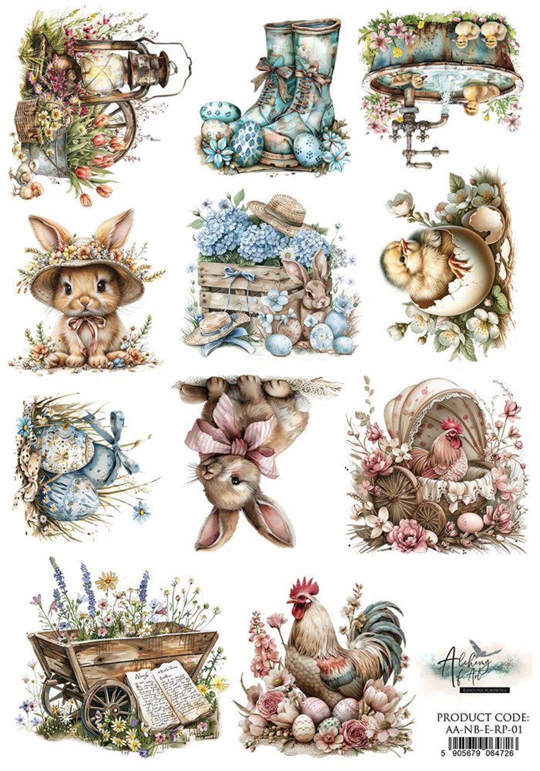 Rice Paper 1, A4 (21x29.7 Cm), Art Alchemy, Collection Natural Beauty ...