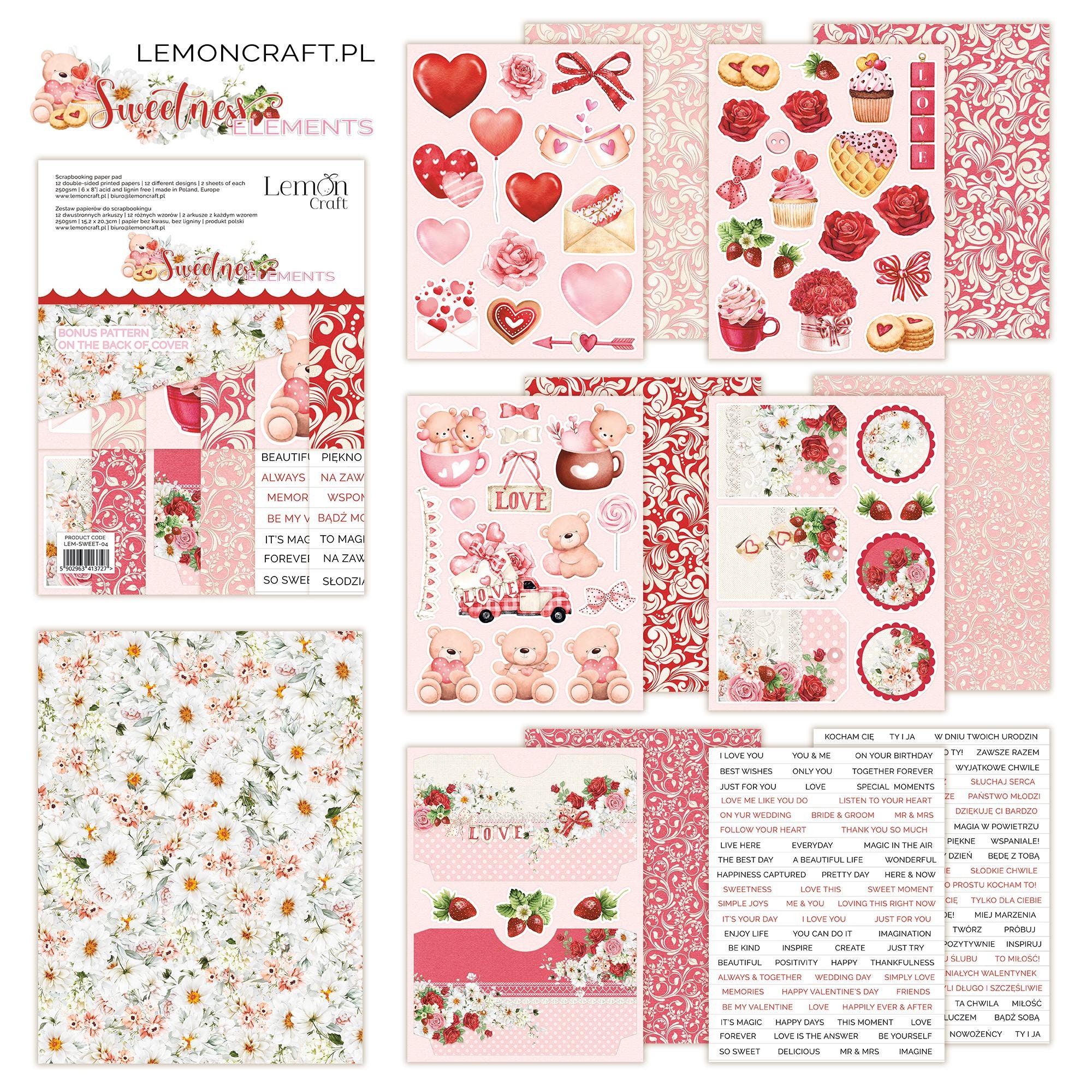 Choose by Collection Sweetness, Lemoncraft, Scrapbooking Paper Set ...