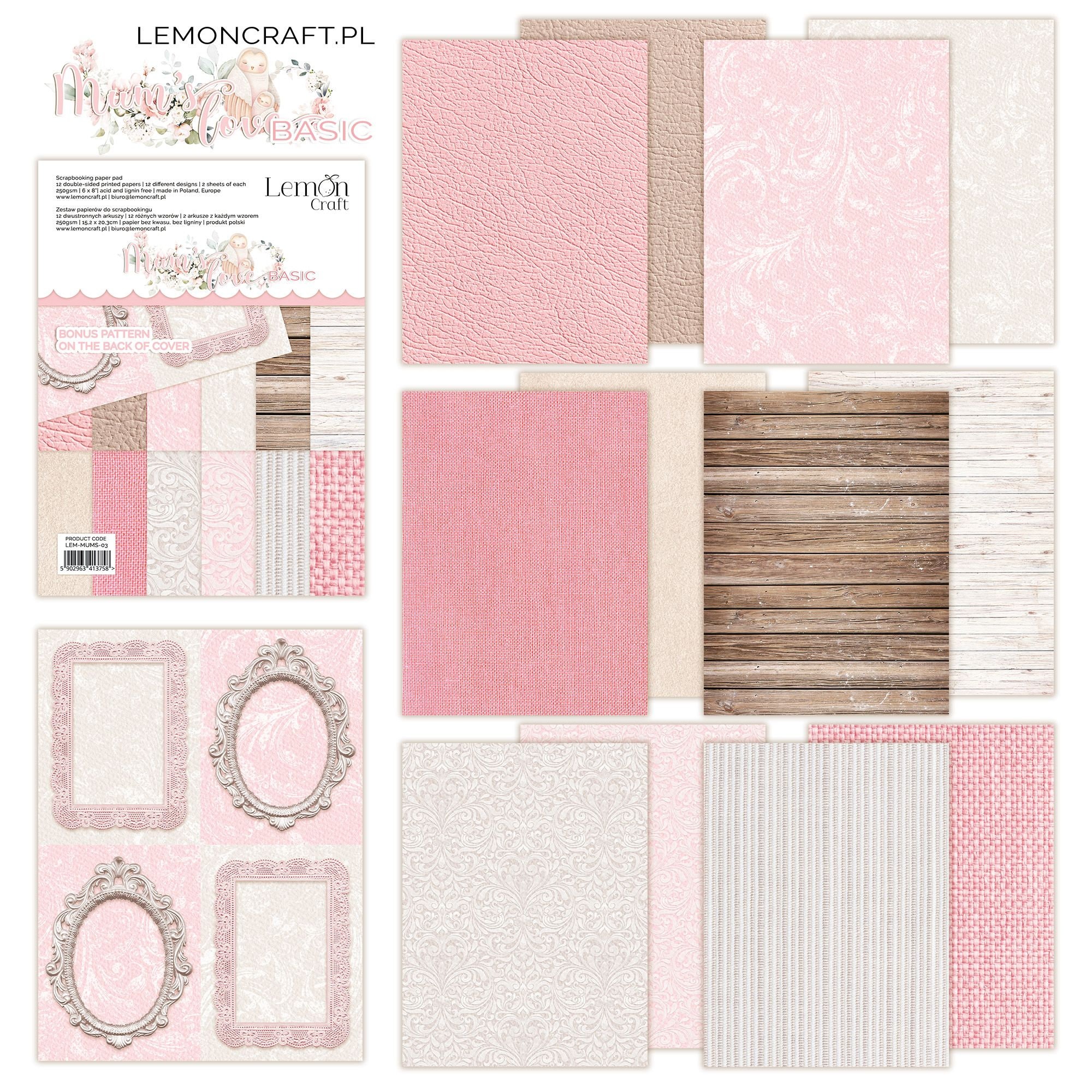 Choose by Collection Mum's Love, Lemoncraft, Scrapbooking Paper Set ...