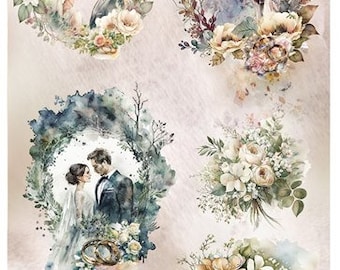 A4, Rice Paper, Art Alchemy, Collection Enchanted World Following Alice ...