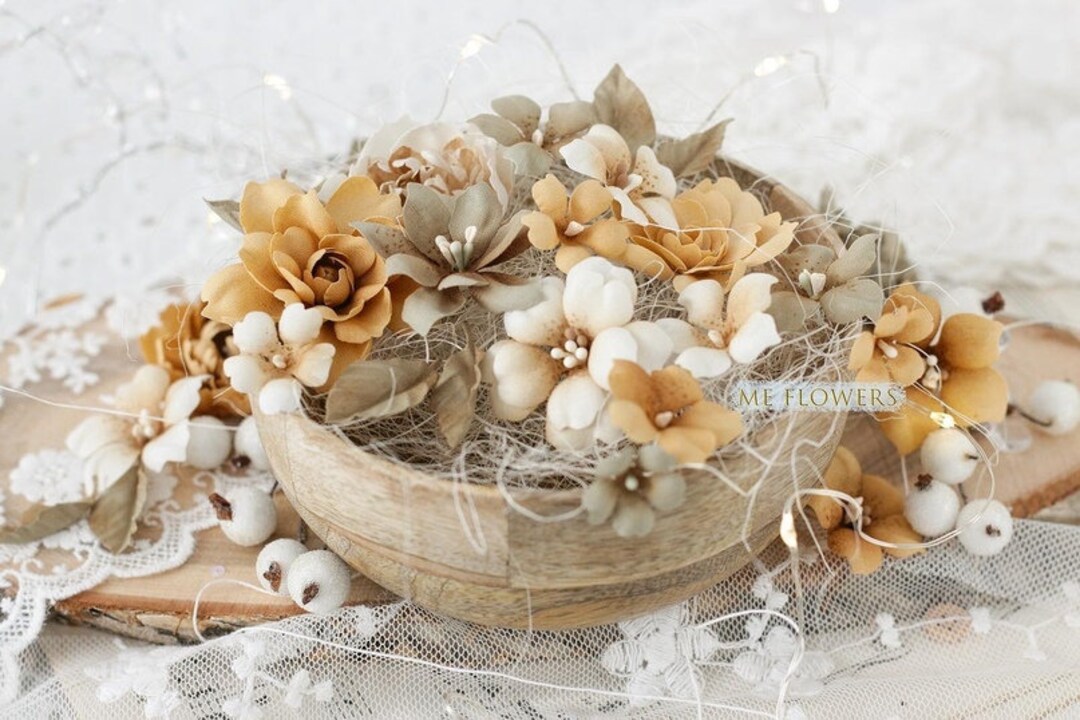 Fabric Flowers Set for Endless Floral Delight; Scrapbooking ...
