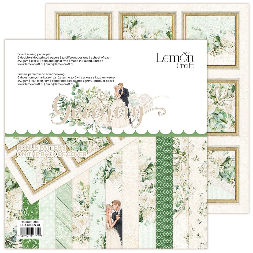 Choose by Collection Greenery, Lemoncraft, Scrapbooking Paper Set ...