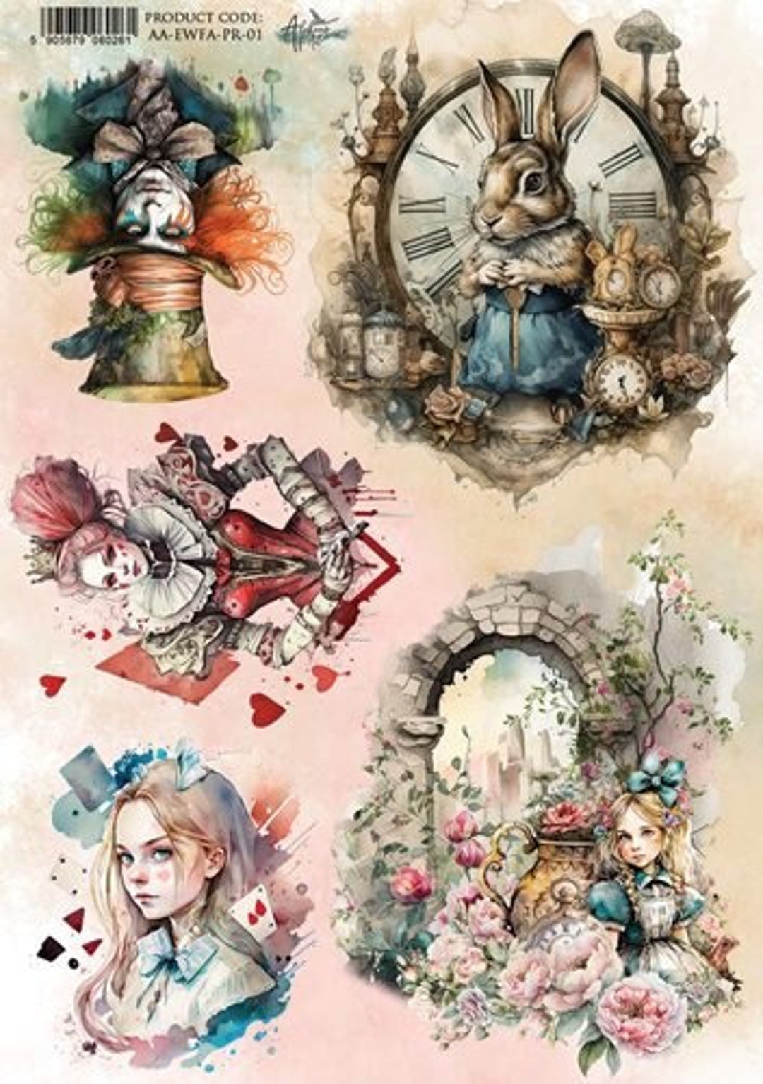 A4, Rice Paper, Art Alchemy, Collection Enchanted World - Following ...