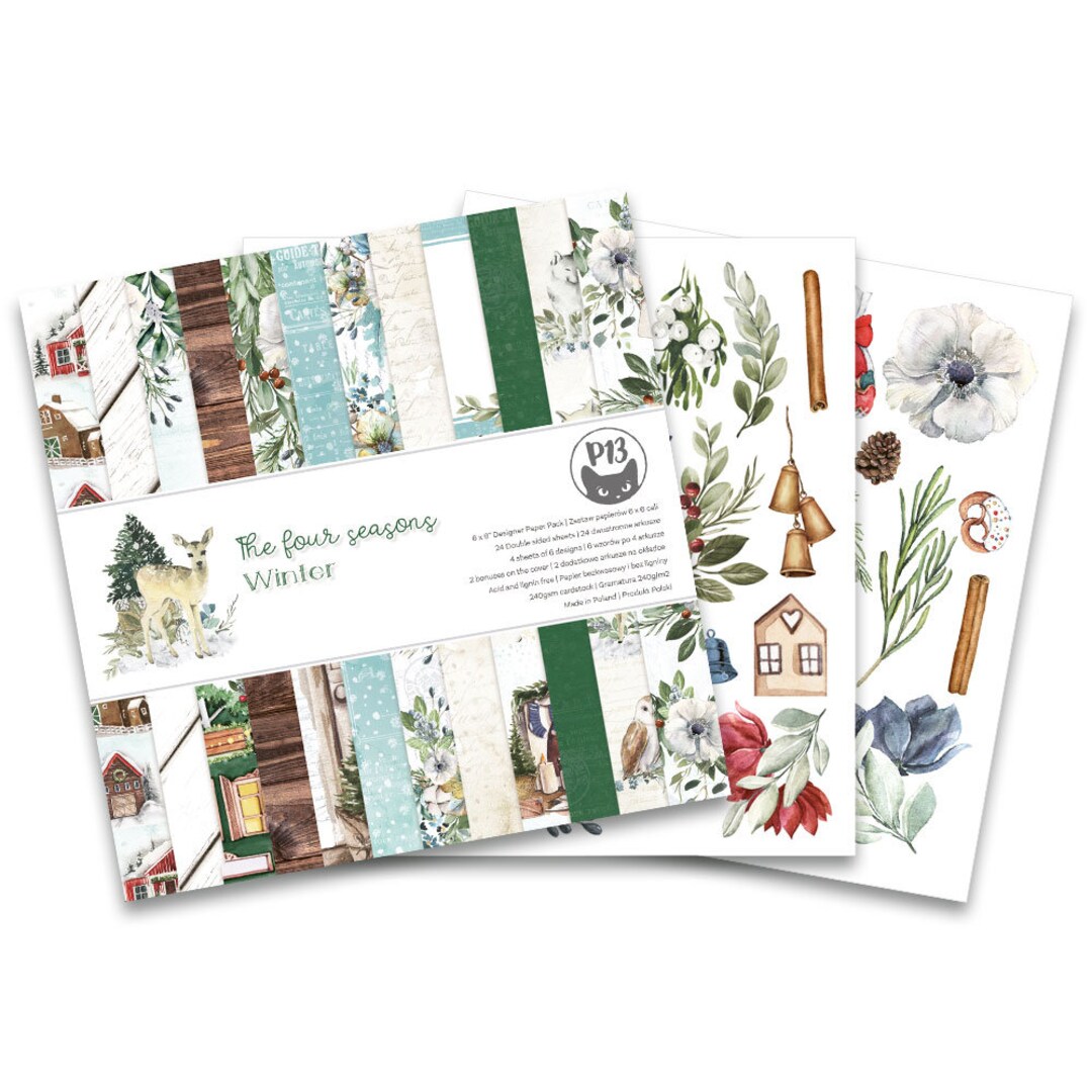 Collection the Four Seasons - Winter, P13, Paper Pad, Scrapbooking ...