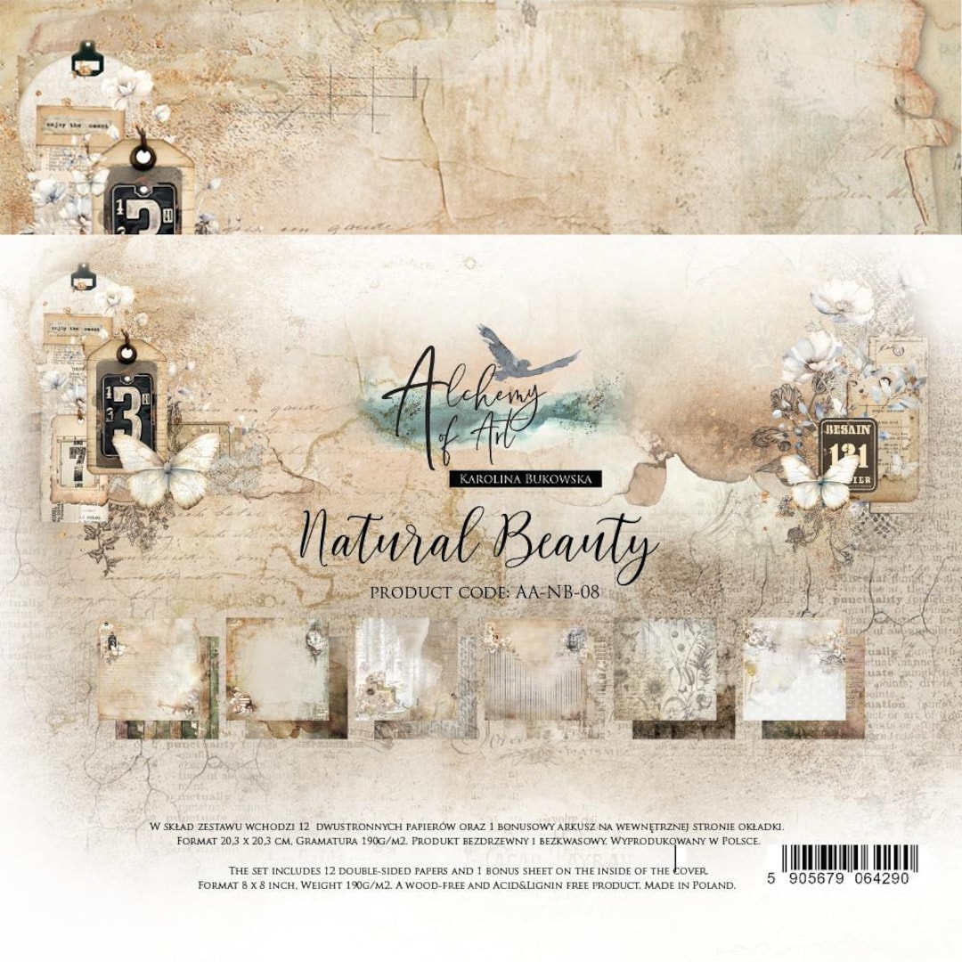 8x8, 12 Sheets, Art Alchemy, Collection Natural Beauty, Scrapbooking ...