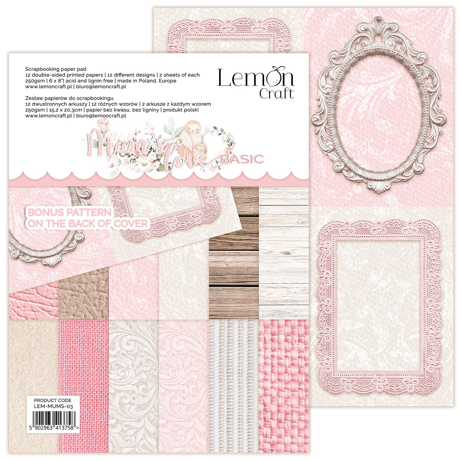 Choose by Collection Mum's Love, Lemoncraft, Scrapbooking Paper Set ...