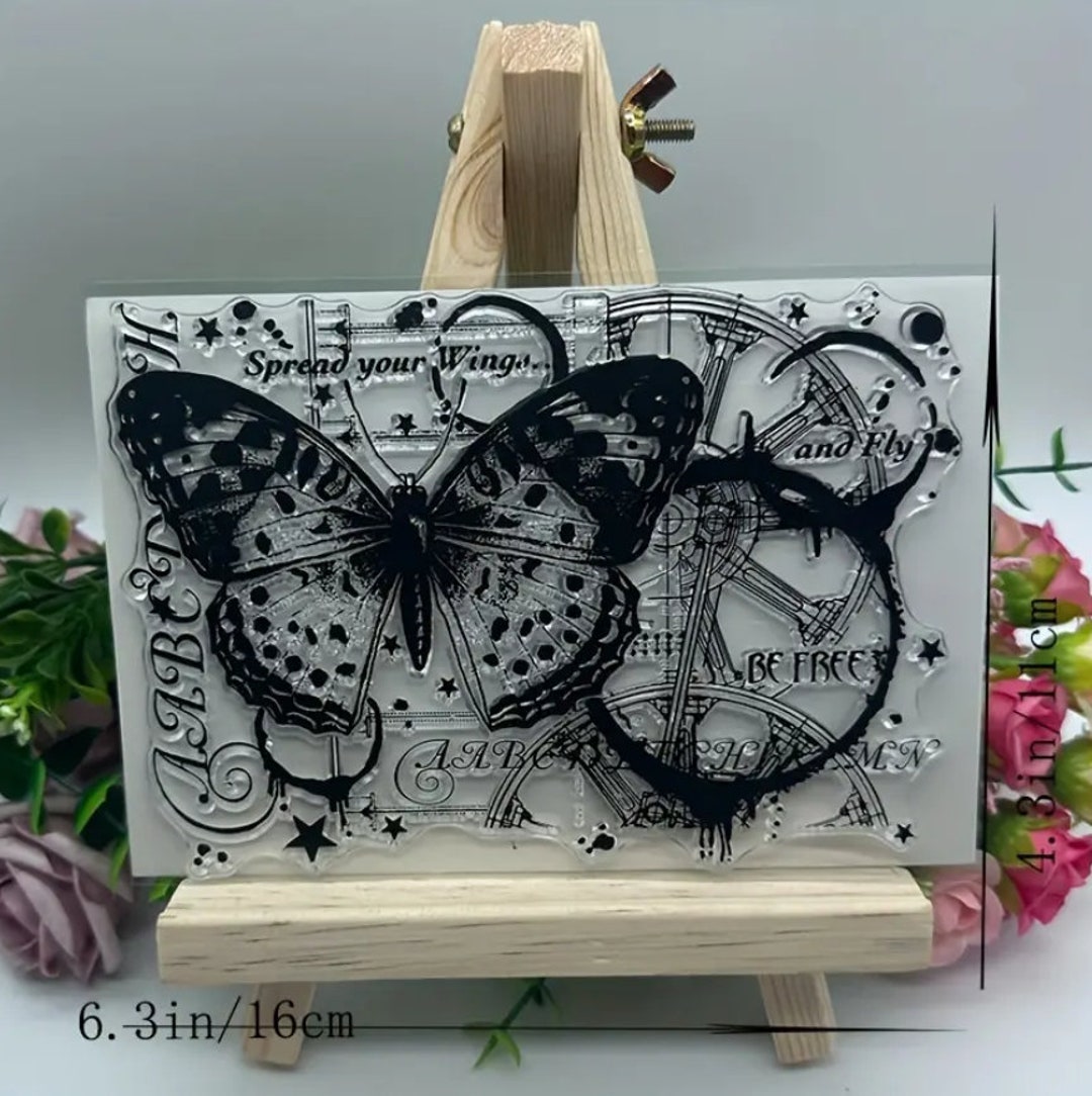 Background Silicone Stamps Set, Stamps DIY Embossing Planner, Journal ...