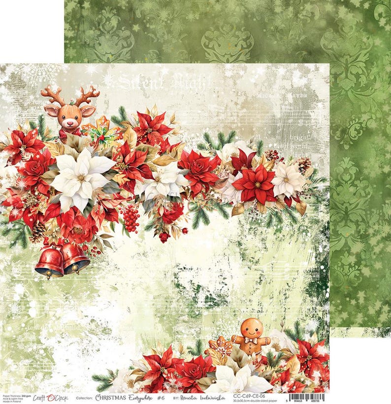 12 X 12 6 Sheets, Christmas Everywhere, Craft O'clock, Sheets for ...