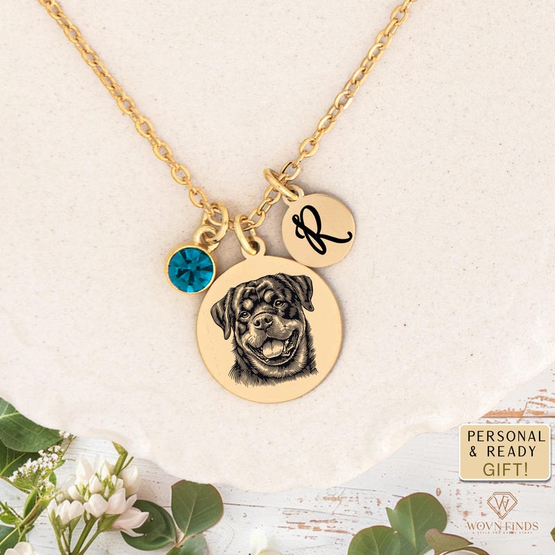 Rottweiler Pendant - Etsy