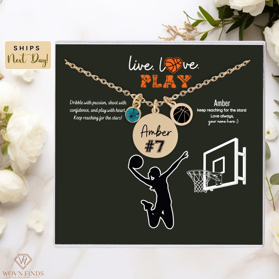 Basketball Gift,personalized Necklace for Basketball Girl,gift for ...