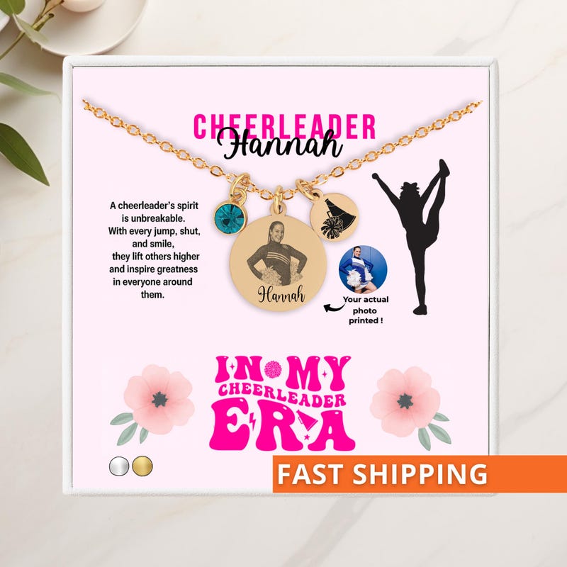 Cheerleader Necklace - Etsy
