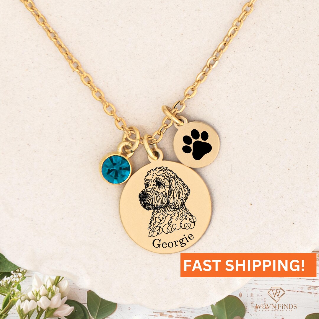 Goldendoodle Necklace,goldendoodle Gifts,personalized Goldendoodle ...