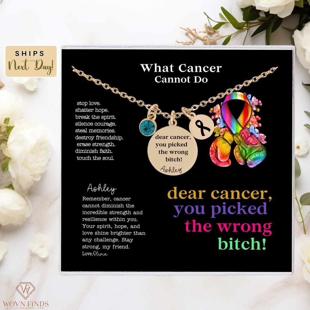 Cancer Gifts for Women,personalized Name Cancer Patient Gift ,strength ...